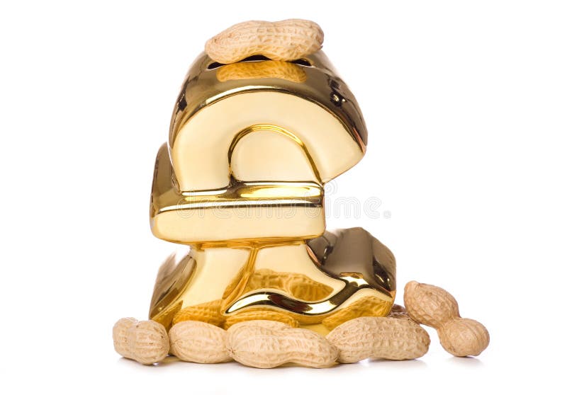Saving peanuts stock photo. Image of business, piggy - 29181138