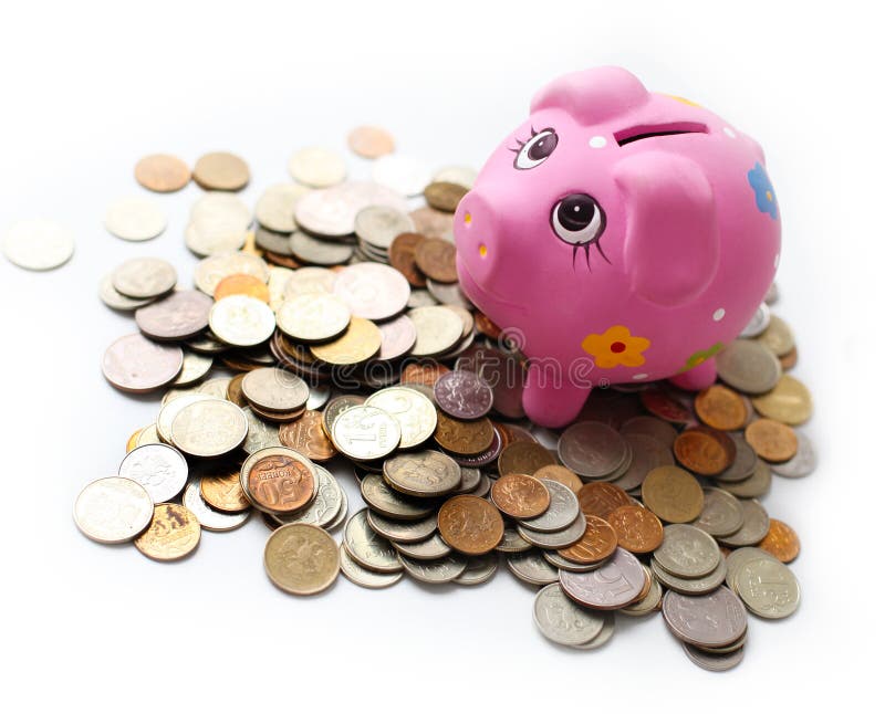 Piggy bank stock photo. Image of saving, animal, economize - 19729534