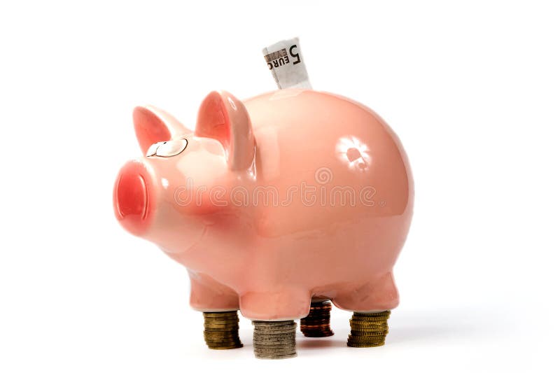 Saving pig stock photo. Image of rate, coin, finance - 23399202