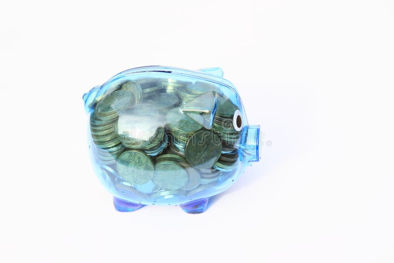 Saving pig full of money stock photo. Image of cash, money - 45482204