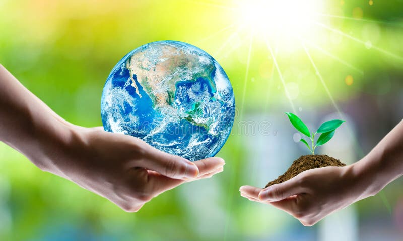 Saving World Ecology Concept. Elements of this Image Furnished by NASA ...