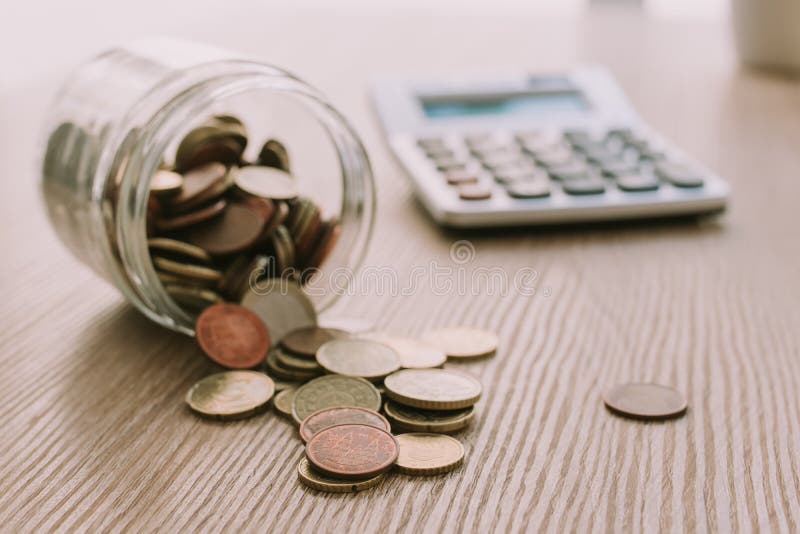 Savings concepts with pot stock photo. Image of bottle - 161747662