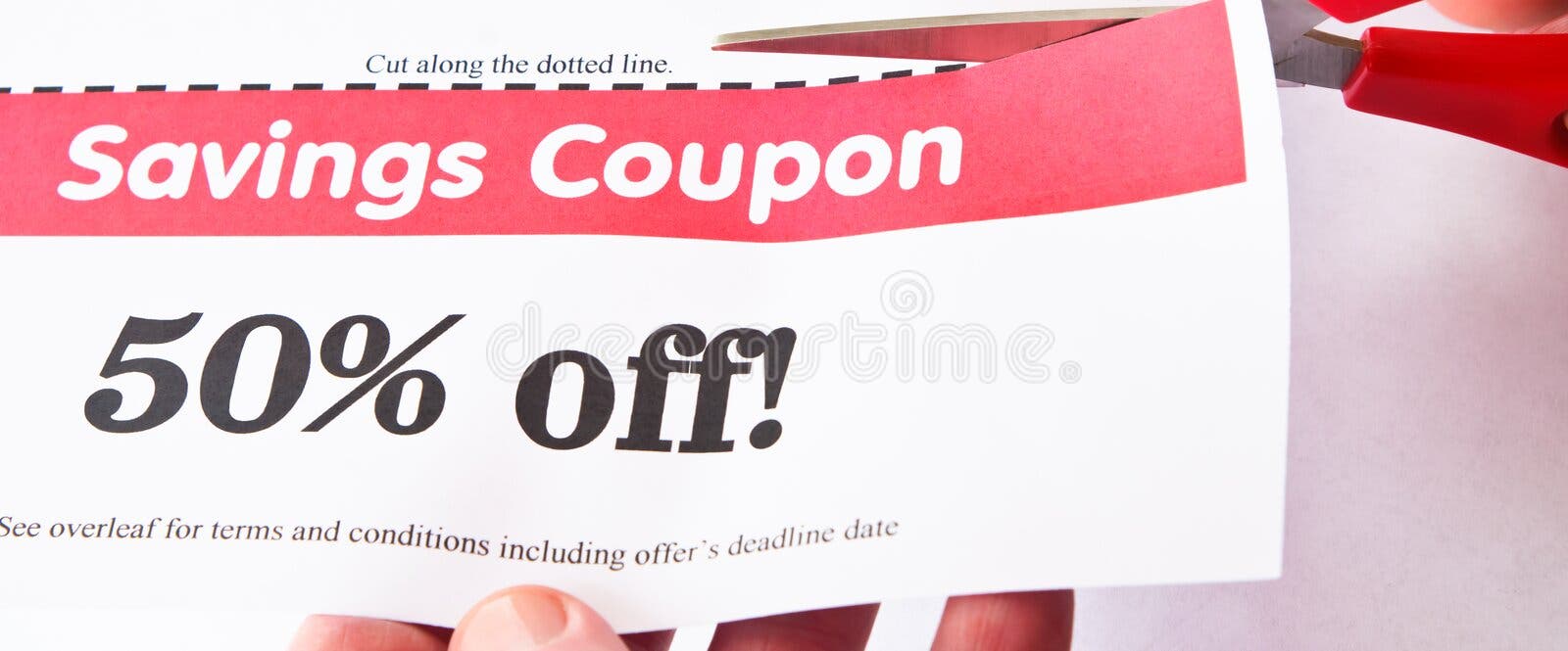 Coupon Code for Online or in-store Purchase Stock Image - Image of ...