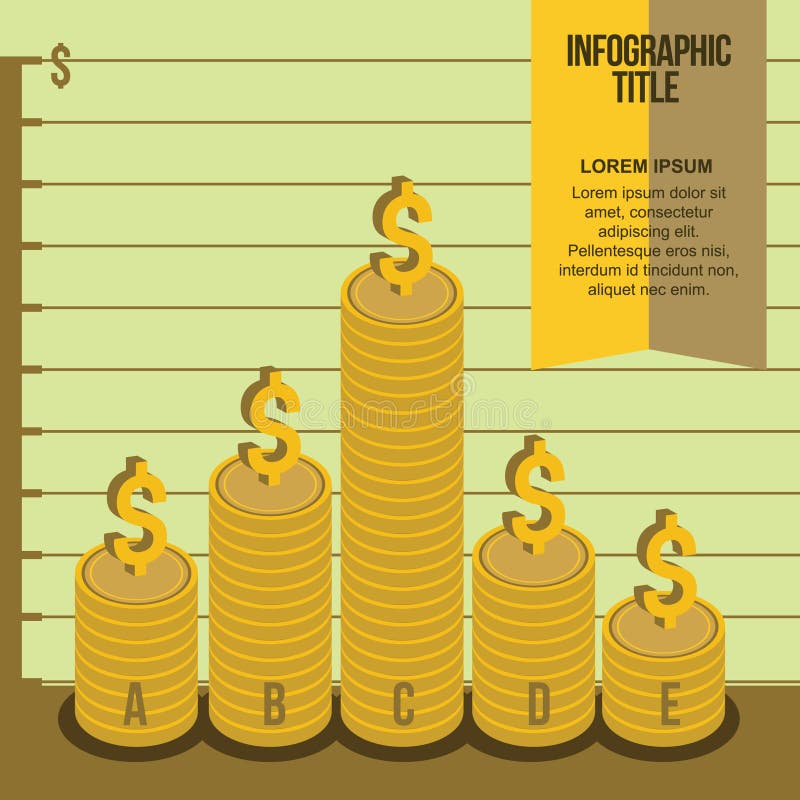 Savings Infographic. Vector Illustration Decorative Design Stock Vector ...