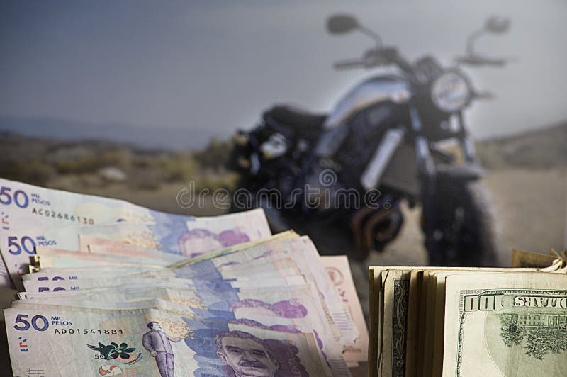 Savings Money for Motorcycle Purchase Stock Photo - Image of investment ...