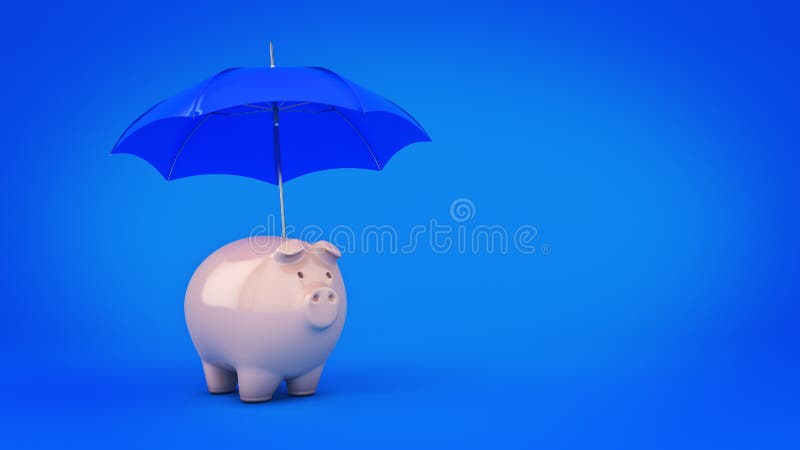 Savings Protection Concept. Stock Illustration - Illustration of ...