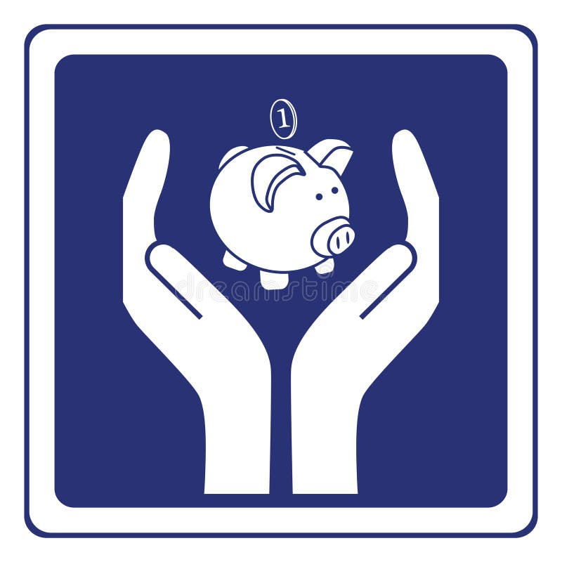 Savings sign concept stock vector. Illustration of people - 13200547