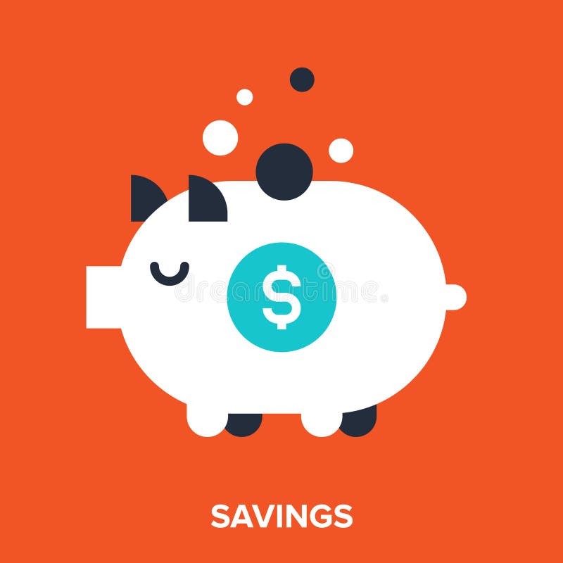 Savings Vector Illustration Concept Stock Vector - Illustration of ...
