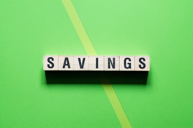 Savings Word Concept on Cubes Stock Photo - Image of banking, alphabet ...