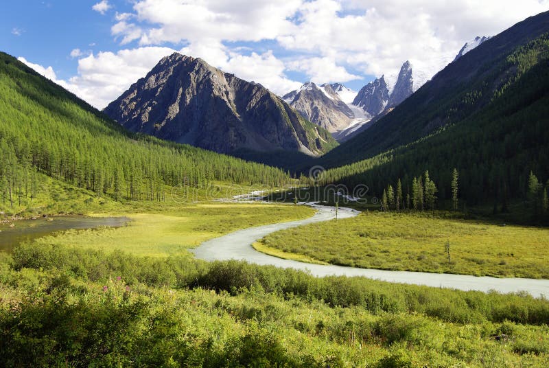 Savlo valley stock photo. Image of glacier, dale, aqua - 9526910