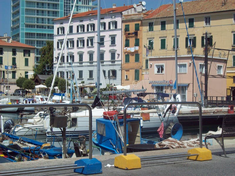 Savona port editorial photo. Image of harbors, boats - 55150391