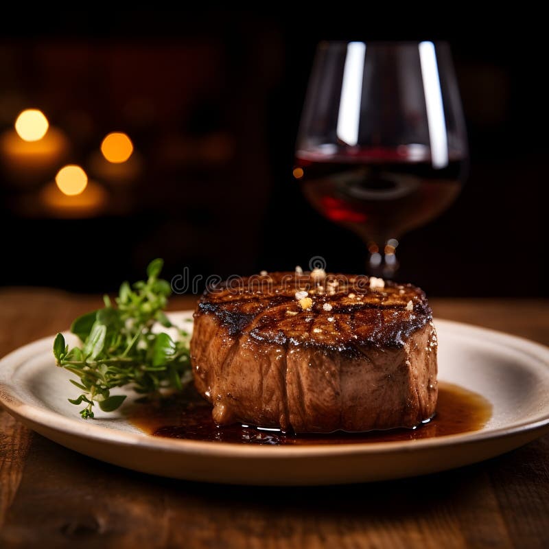 Savor the Culinary Masterpiece of Filet Mignon Stock Illustration ...