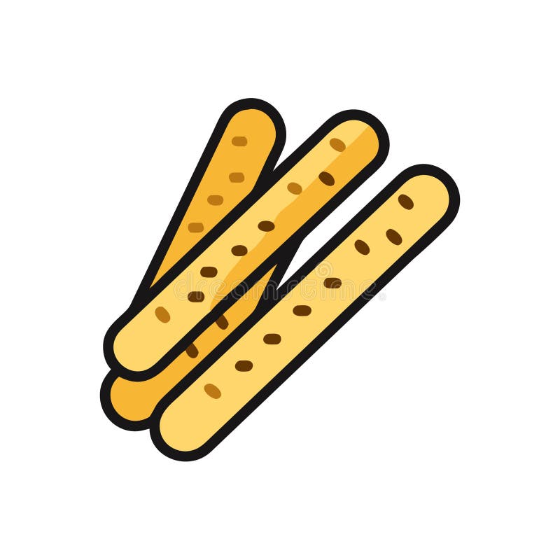 Delicious Garlic Breadsticks for Appetizers Stock Vector - Illustration ...