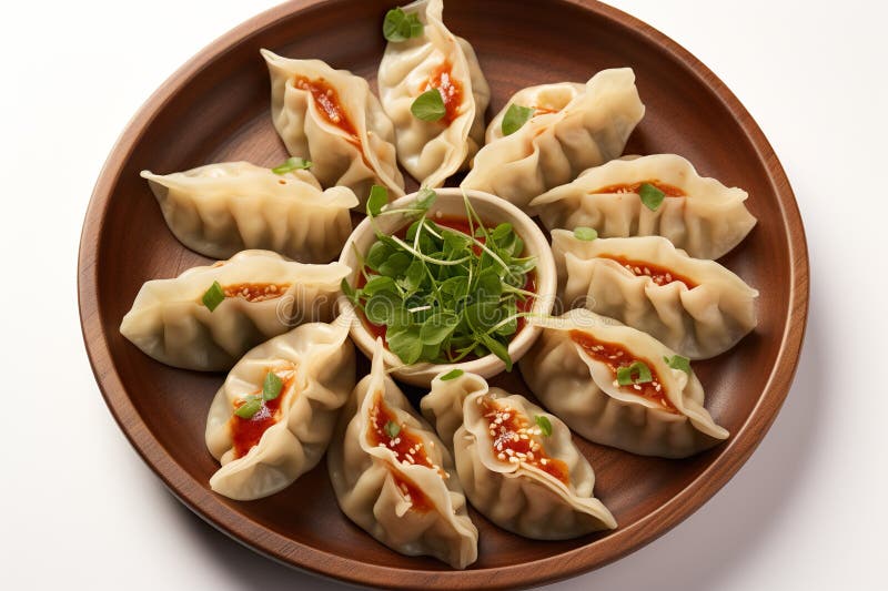 Savor the Flavor: Authentic Chinese Dumplings Delight Stock ...