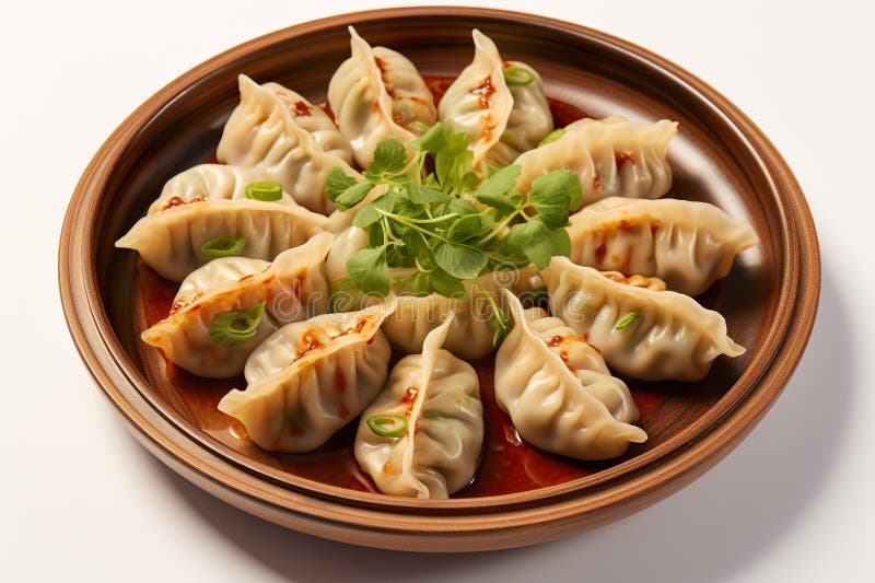 Savor the Flavor: Authentic Chinese Dumplings Delight Stock ...