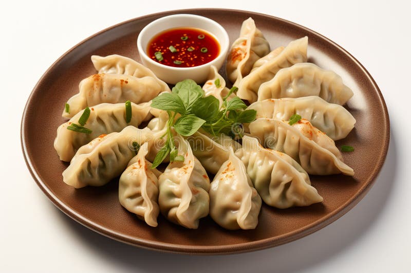 Savor the Flavor: Authentic Chinese Dumplings Delight Stock ...