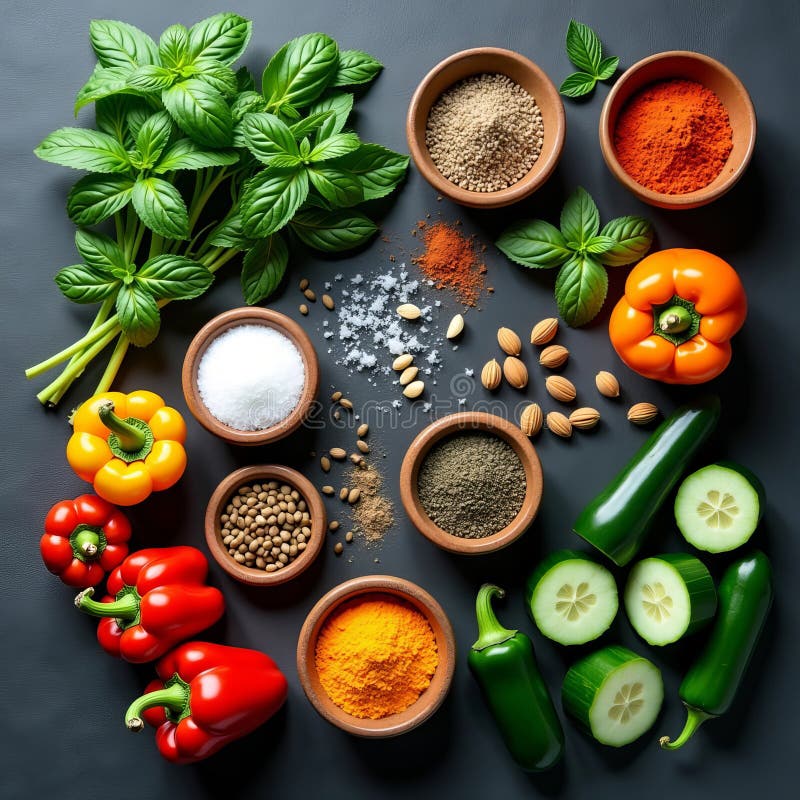 Savor the Flavor a Culinary Journey (19 Stock Illustration ...