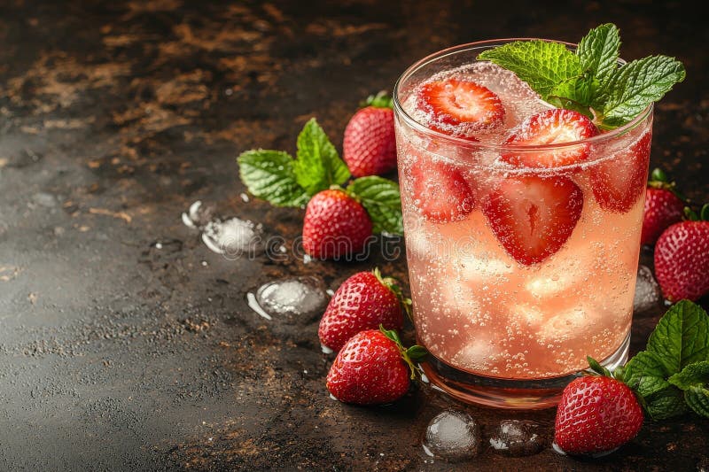 Savor a Refreshing Glass of Strawberry and Lemon Iced Tea or Lemonade ...