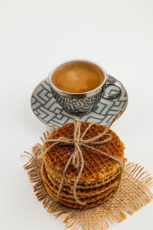 Savoring Caramel Waffles and Coffee in a Cozy Setting for National ...