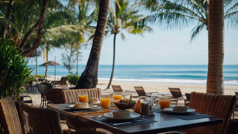 Savoring a Delightful Breakfast with Breathtaking Ocean Views at a ...