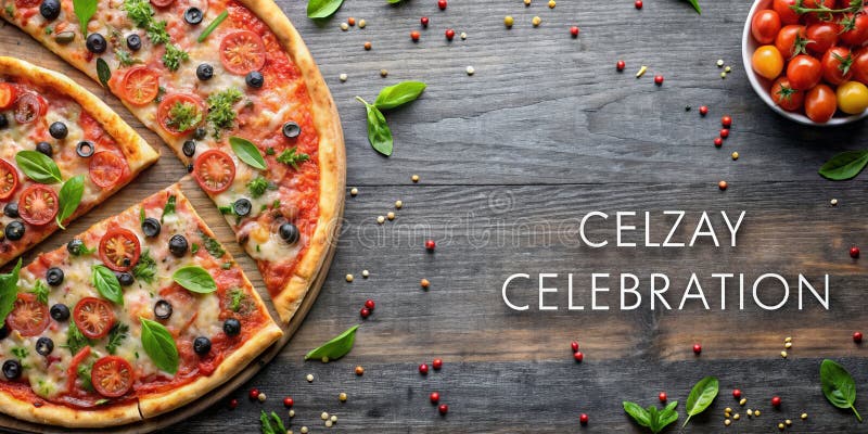 Savory Celebration National Pizza Day Feast Generative AI Stock ...