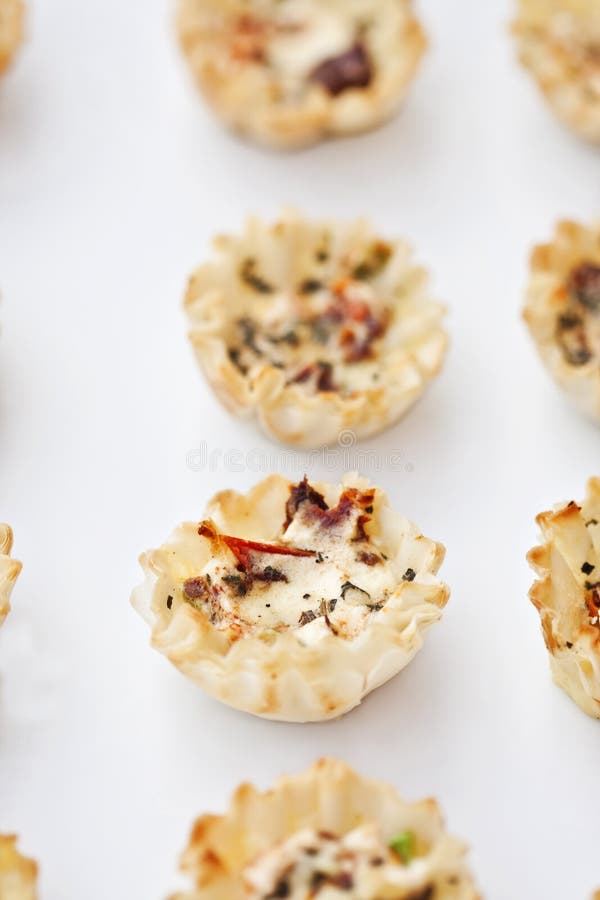 Savory Mini Tarts stock image. Image of appetizer, toast - 12712605