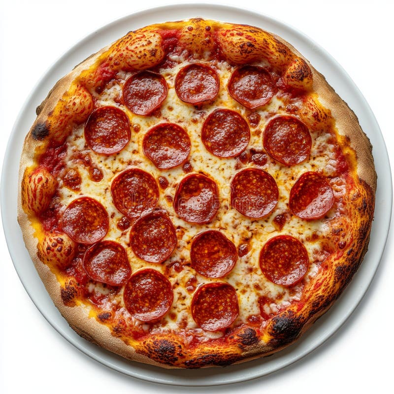 A Savory Pepperoni Pizza, Isolated with a Transparent Background Stock ...