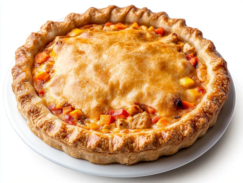 Savory Pie Golden Crust Filled Colorful Stock Photos - Free & Royalty ...