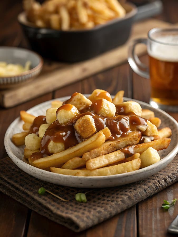 Savory Poutine Design Celebrating La Poutine Week Featuring Crispy ...