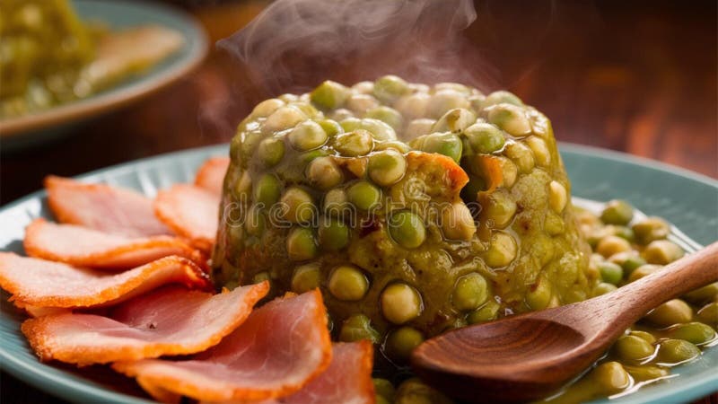 Pease Pudding with Ham stock photo. Image of dinner - 344780932