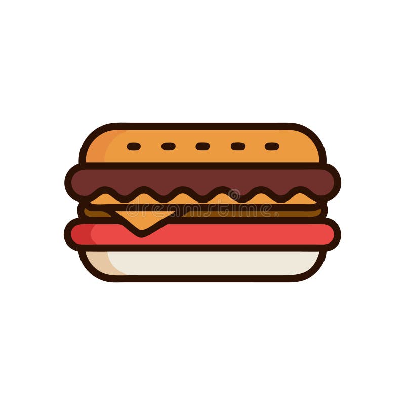 Savory Roast Beef Sandwich stock vector. Illustration of wine - 356295225