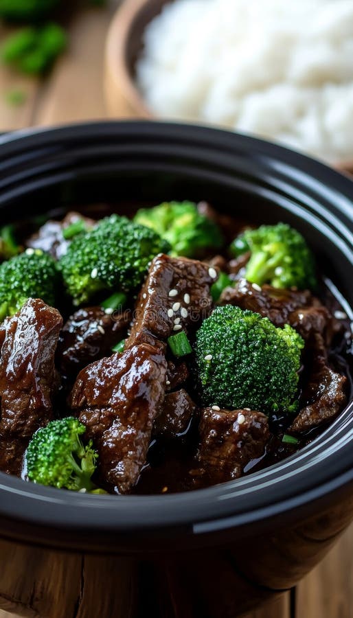 Savory Slow Cooked Beef and Broccoli with Soy Sauce, Garlic, and Ginger ...