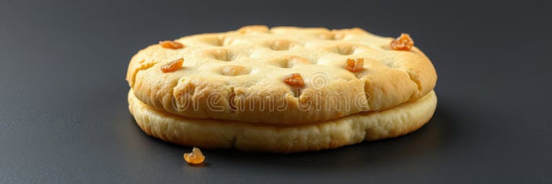 Savory Snack Featuring a Crispy Round Cracker Ideal for Various ...