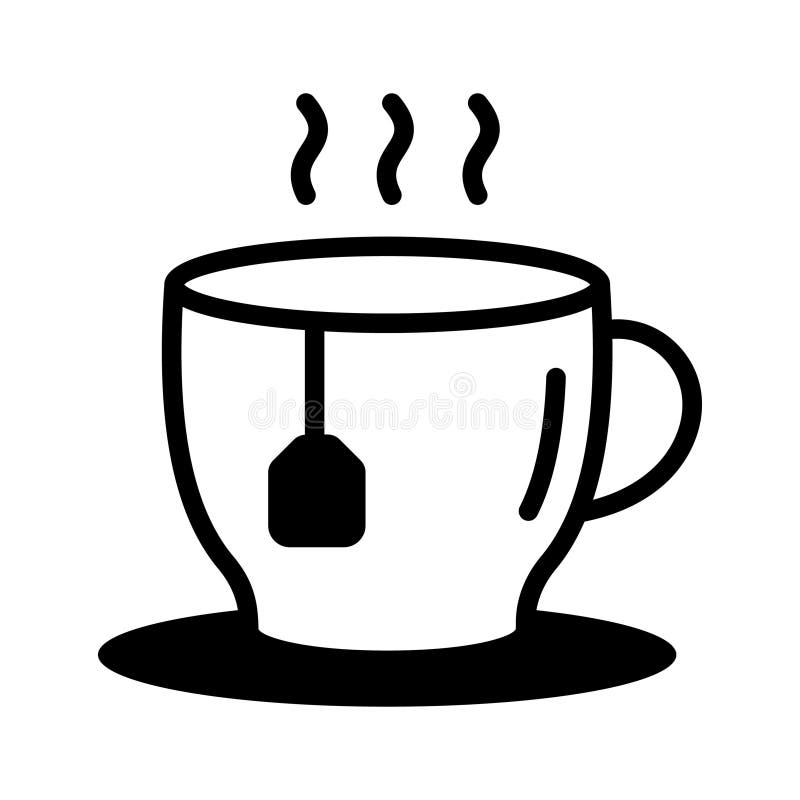 Savour Every Design Sip with Our Delightful Tea Cup Vector Icon Stock ...