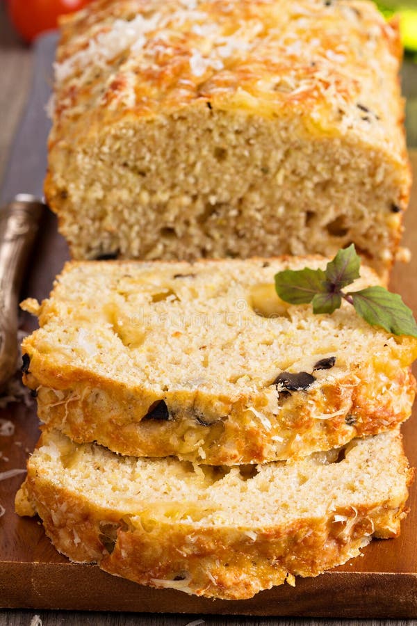 Savoury loaf cake stock photo. Image of olives, lunch - 36905036