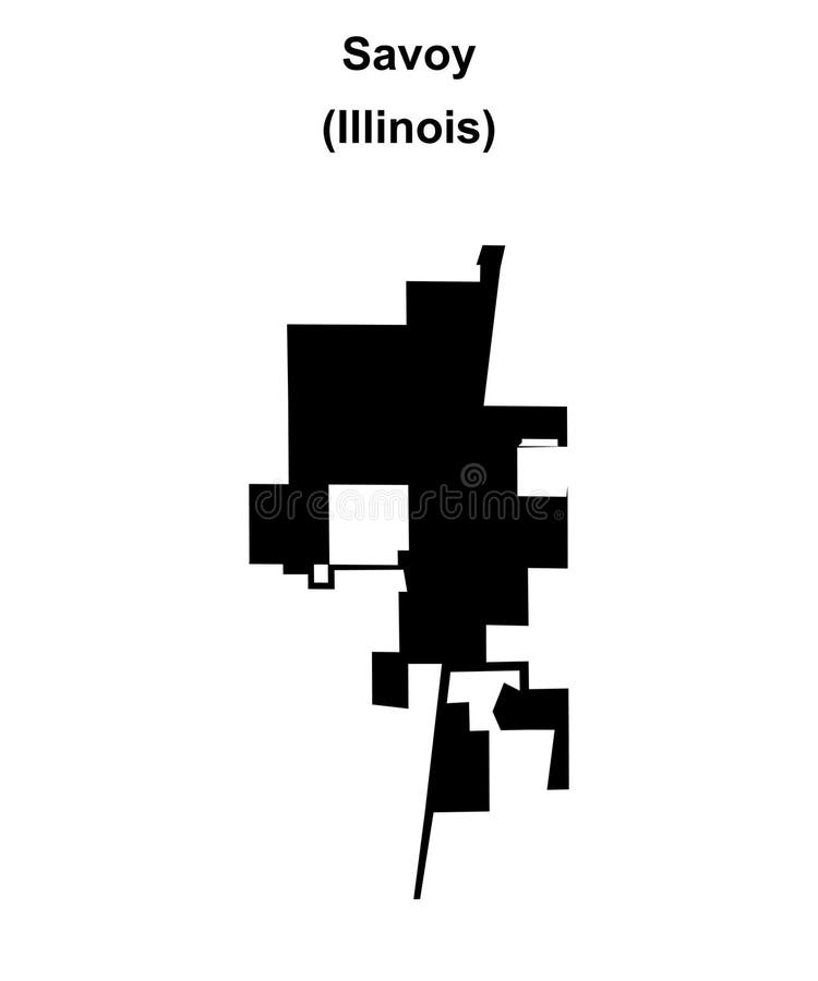 Savoy outline map stock illustration. Illustration of design - 387248501