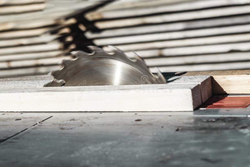 Saw Blade. Machine is Ready To Work Stock Image - Image of work ...