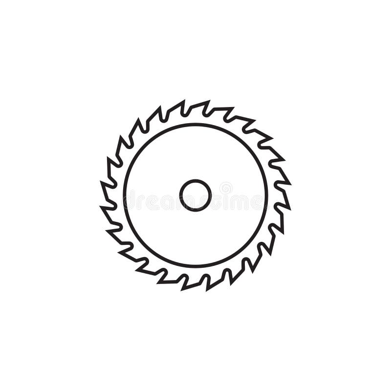 Round Sawblade Silhouette Stock Illustrations – 127 Round Sawblade ...