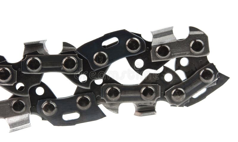 Saw chain stock photo. Image of frame, chainsaw, link - 34004720