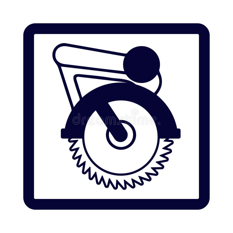 Saw, Circular, Wood Saw, Round Saw, Construction Circular Saw Icon Stock Vector - Illustration ...