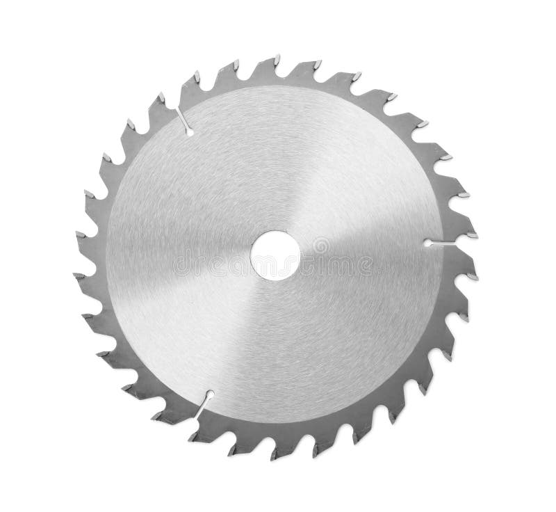 Saw Disk Isolated on White. Carpenter`s Tool Stock Image - Image of ...