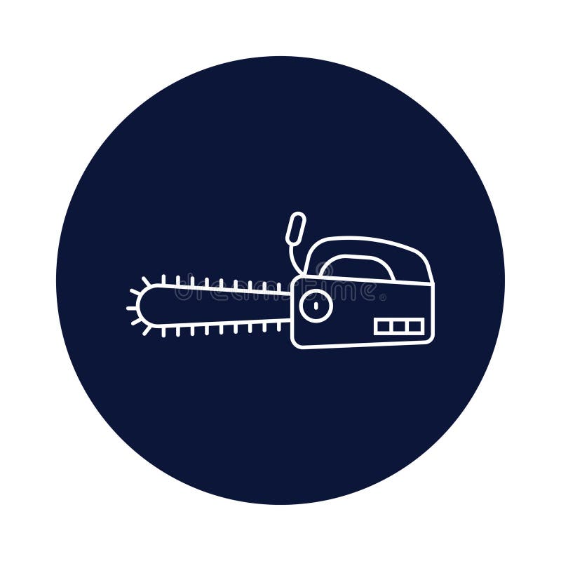 Saw, Electric Saw, Wood Cutter Chainsaw Icon Stock Illustration ...