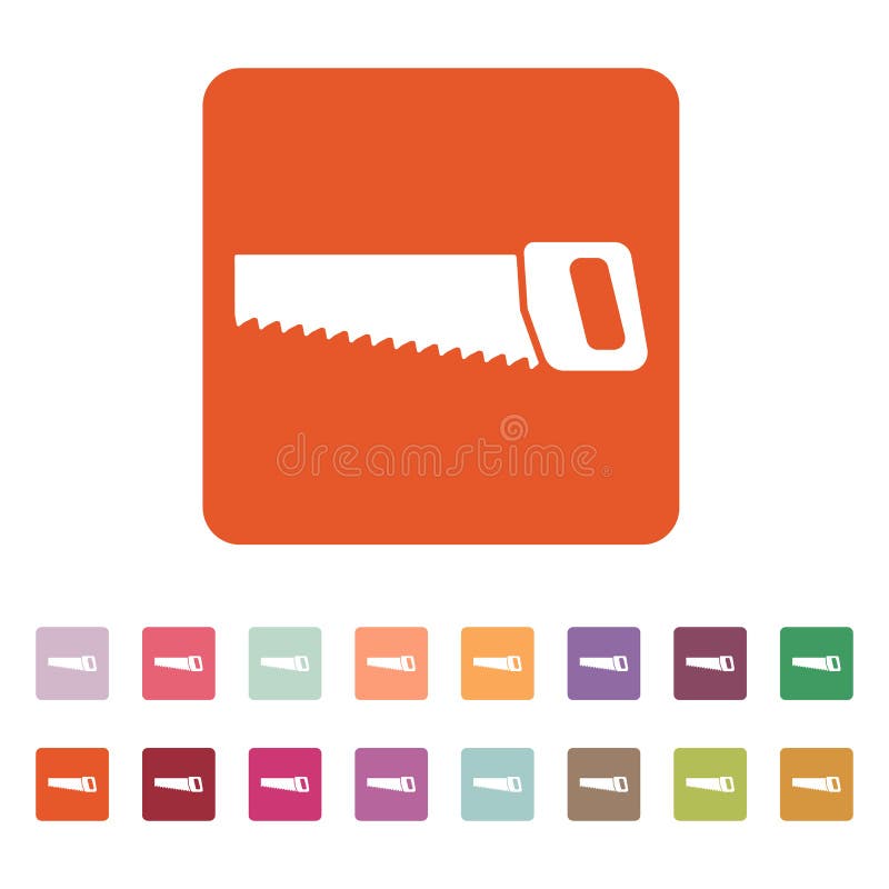 The saw icon. Saw symbol stock vector. Illustration of manual - 78834853