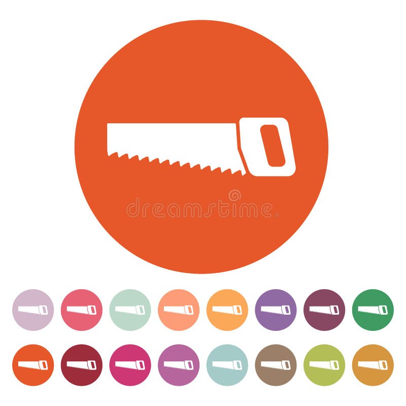 The saw icon. Saw symbol stock vector. Illustration of industry - 78834994