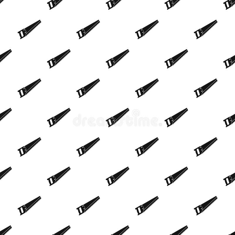 Saw pattern, simple style stock vector. Illustration of blade - 84034817