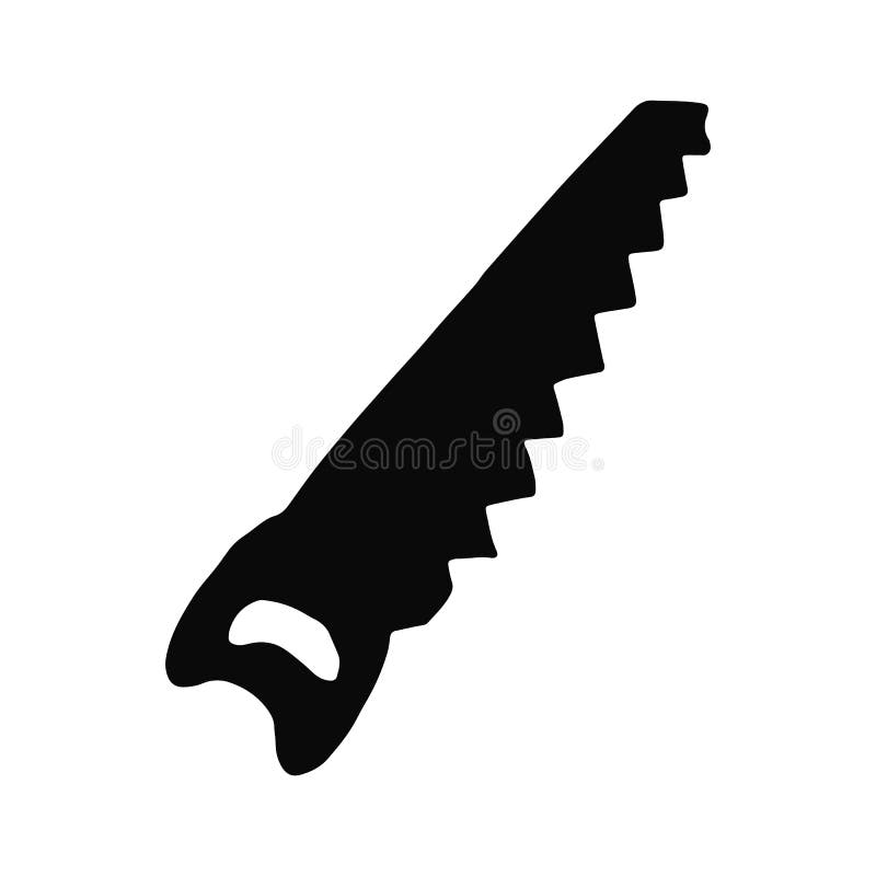 Saw Silhouette Vector Sketch. Isolated Object Stock Vector ...