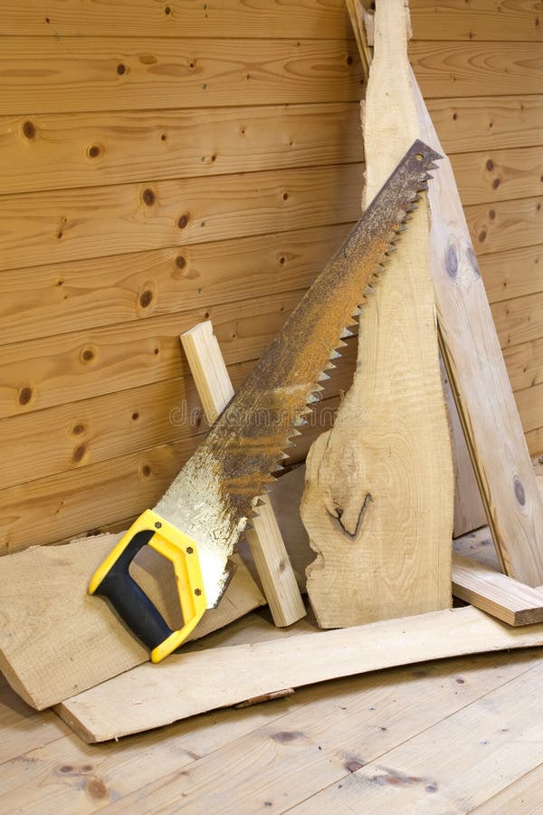 Saw and timber stock image. Image of timber, material - 11894415