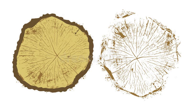 Saw a Tree. Vector Illustration Stock Vector - Illustration of ...