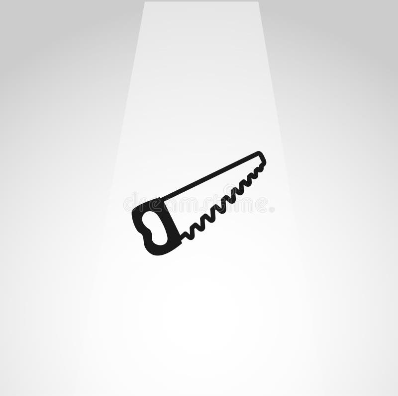 Saw Icon, Saw Simple Isolated Icon Stock Illustration - Illustration of ...