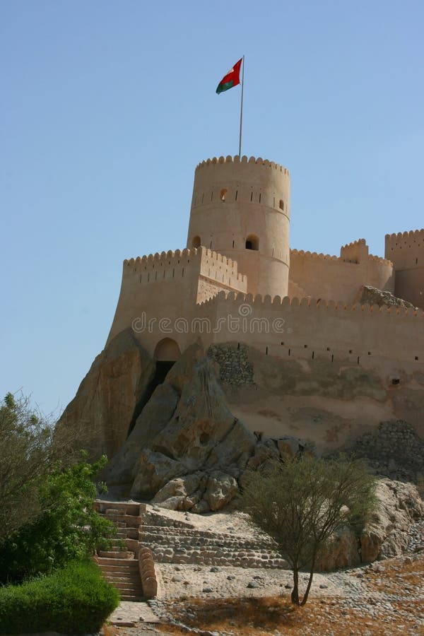 Sawadi Fort stock image. Image of defense, desert, kisra - 14764333